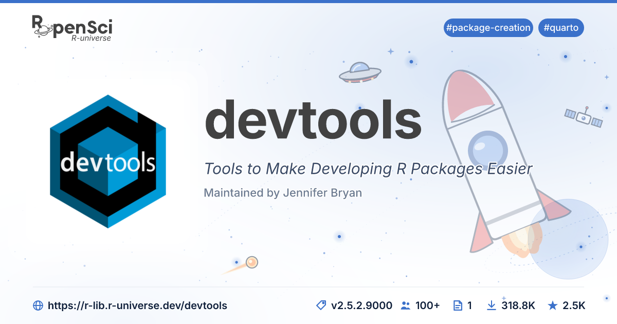 devtools: Tools to Make Developing R Packages Easier